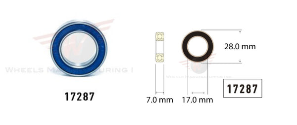 17x28x7 Enduro Bearings (17287) Pair - Chill Explore