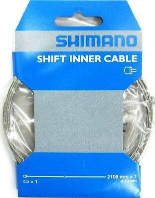 Shimano Gear Cable 1.2mm x 2100mm Stainless - Chill Explore