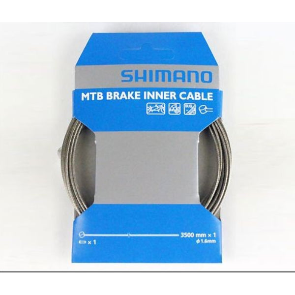Shimano Tandem Brake Cable MTB 1.6mm x 3500mm Stainless - Chill Explore