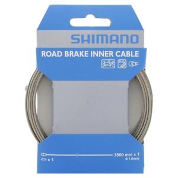Shimano Tandem Brake Cable Road 1.6mm x 3500mm Stainless - Chill Explore